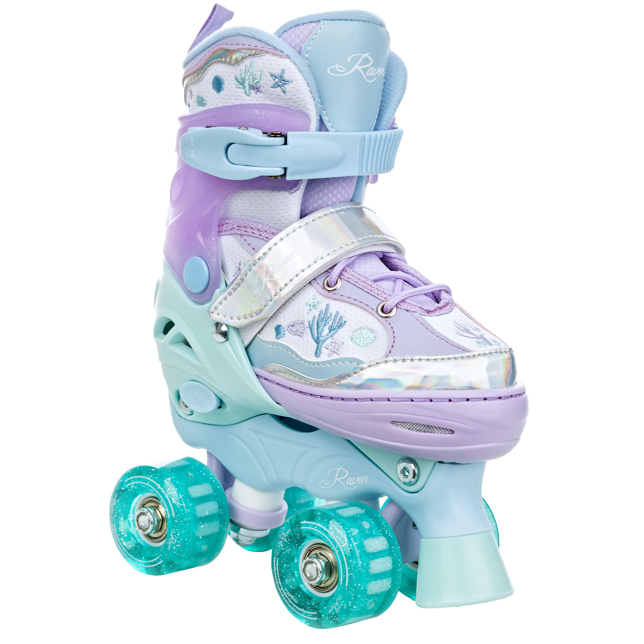 Pattini a rotelle regolabili Ruote luminose a Isla LED RAVEN | Decathlon