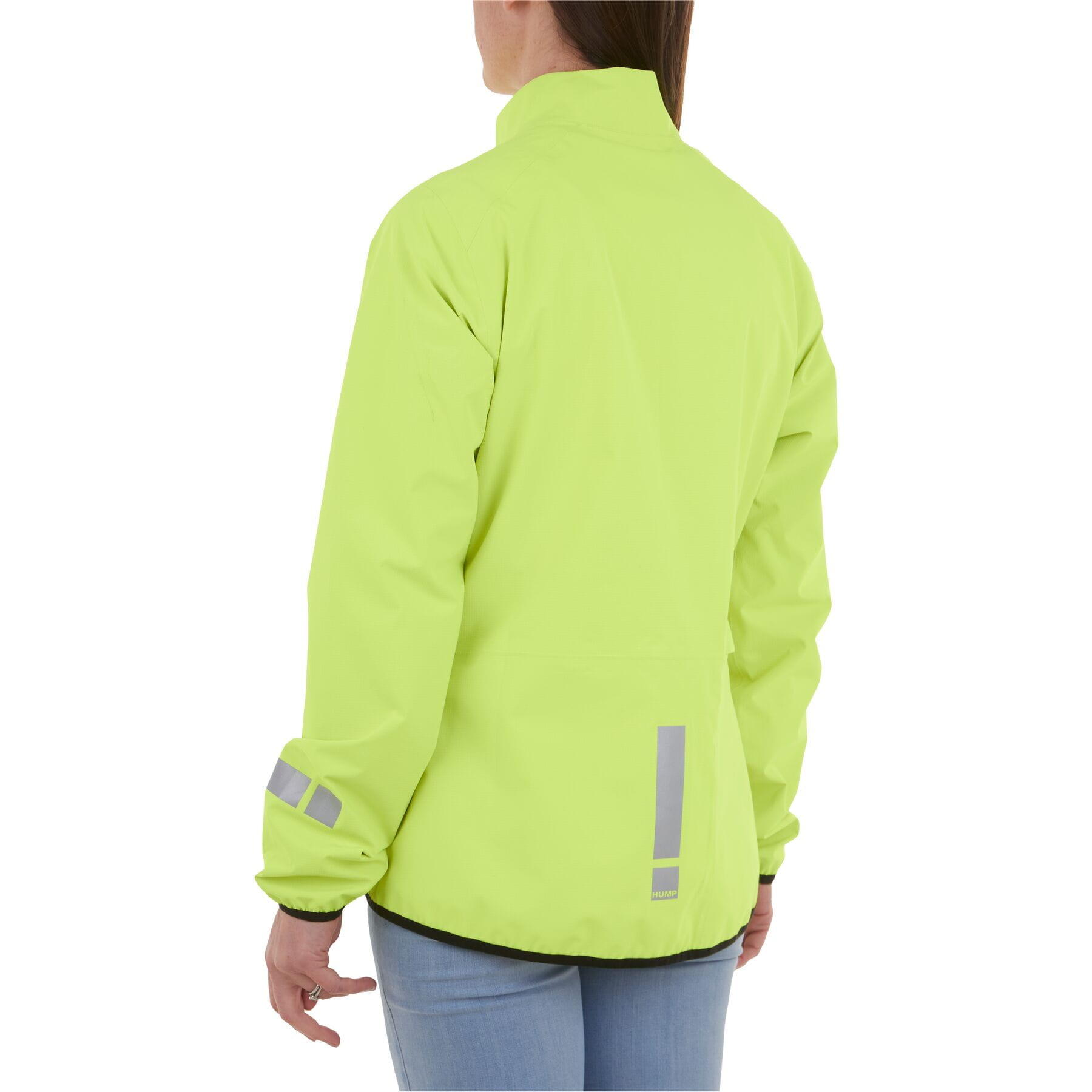 Hump Women's Reflect Waterproof Jacket - Hi-Viz Yellow HUMP | Decathlon