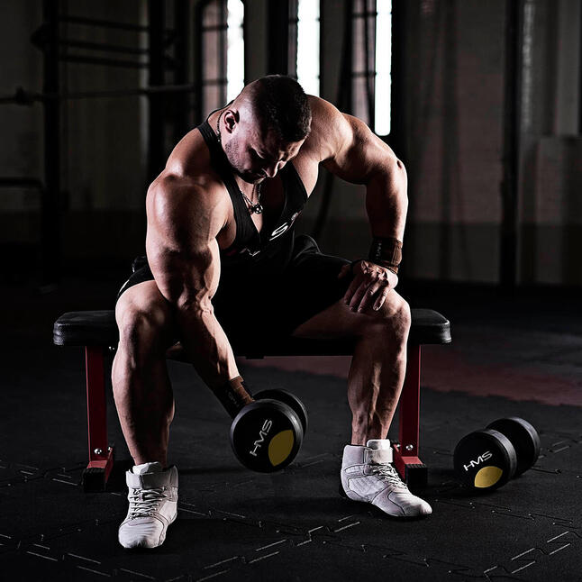 HMS - HMS HG PRO haltere cauciucate | Decathlon