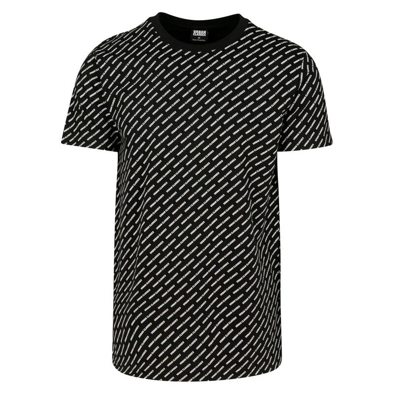 Tshirt Motif/style Logo Partout Homme (Noir) URBAN CLASSICS | Decathlon