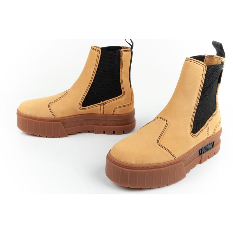 PUMA Mayze Chelsea Suede platforma dámské hnědé PUMA - Decathlon