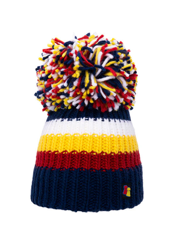 Navy, Gold, Red and White - Big Bobble Hat BIG BOBBLE HATS | Decathlon