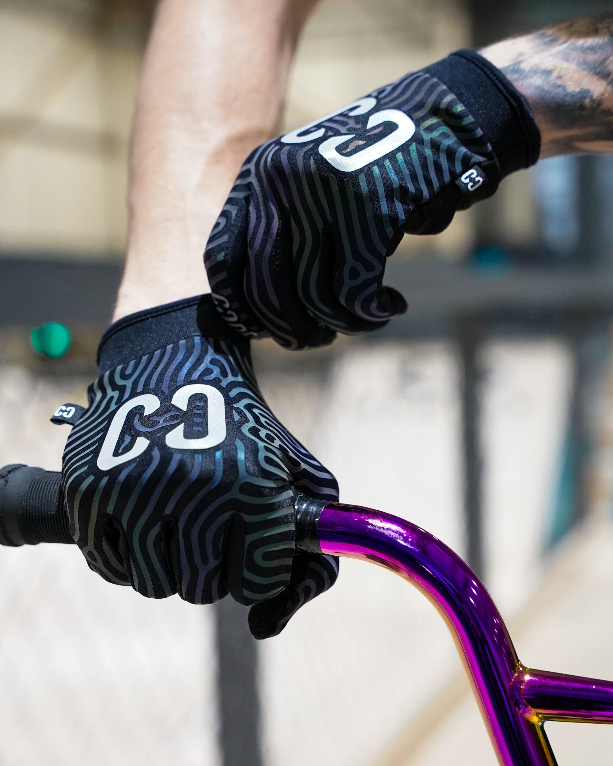 CORE Protection Aero BMX Bike Gloves - NeoChrome *REFLECTIVE* CORE ...
