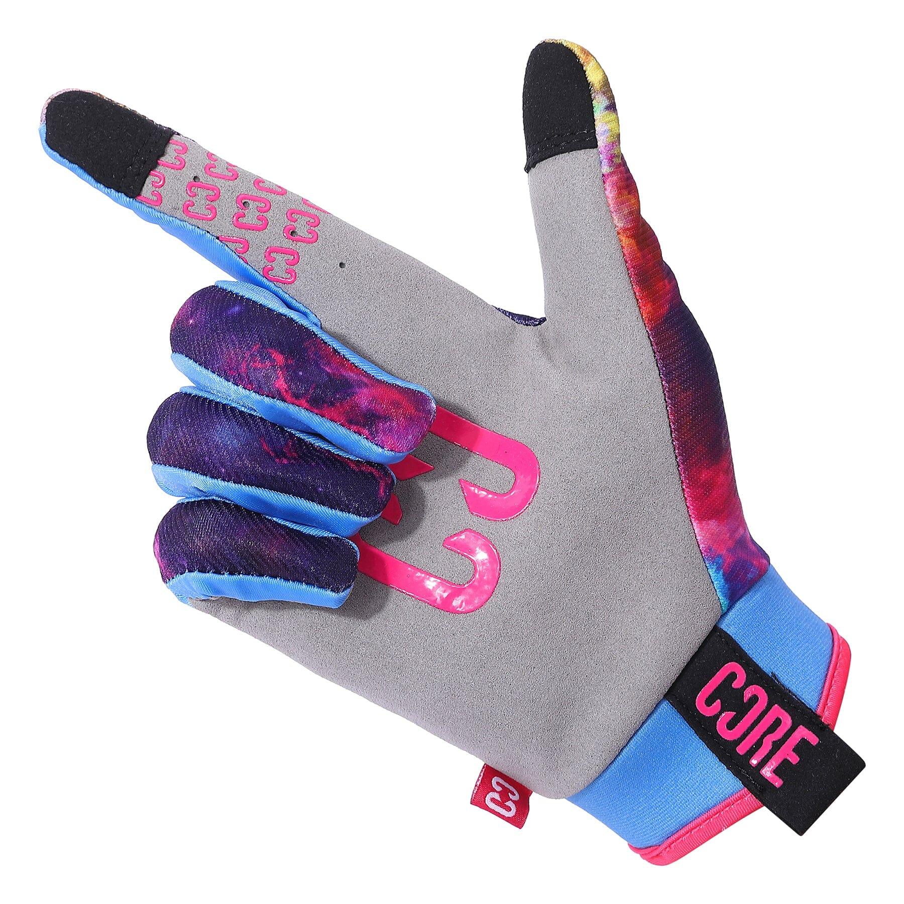 CORE Protection Aero BMX Bike Gloves - Neon Galaxy | Decathlon