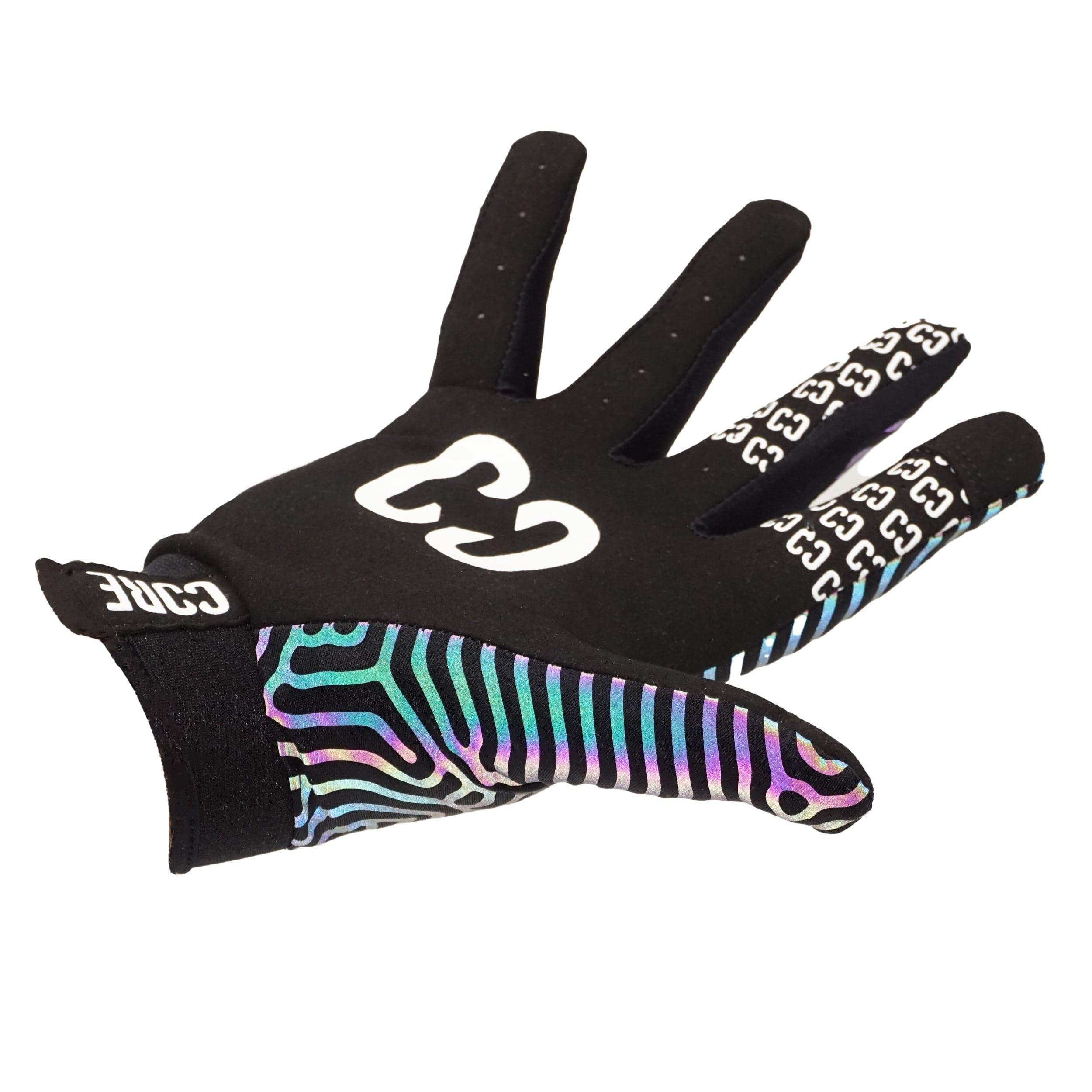 CORE Protection Aero BMX Bike Gloves - NeoChrome *REFLECTIVE* | Decathlon