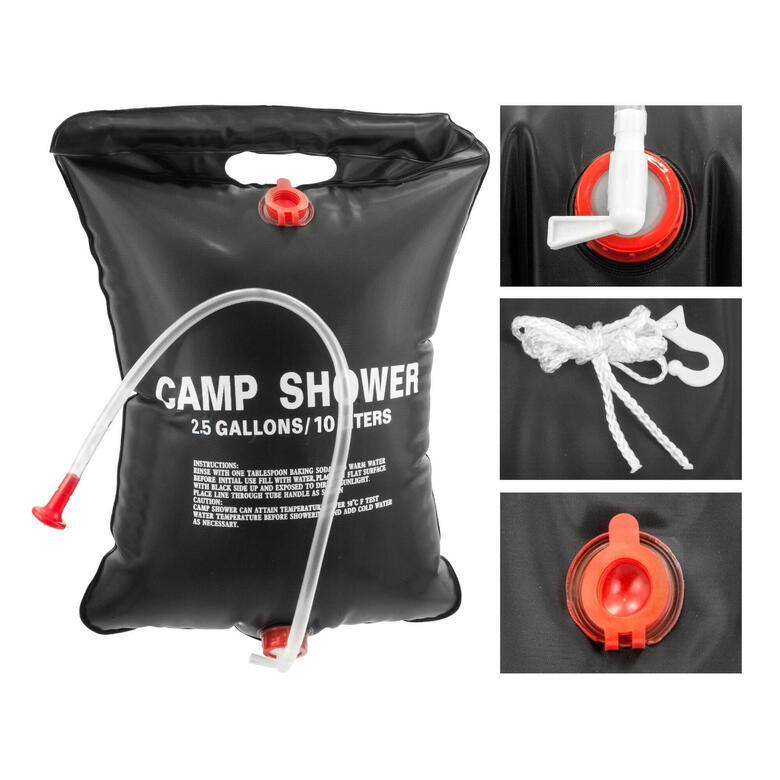 Menține igiena corpului cu dușuri de camping de la Decathlon