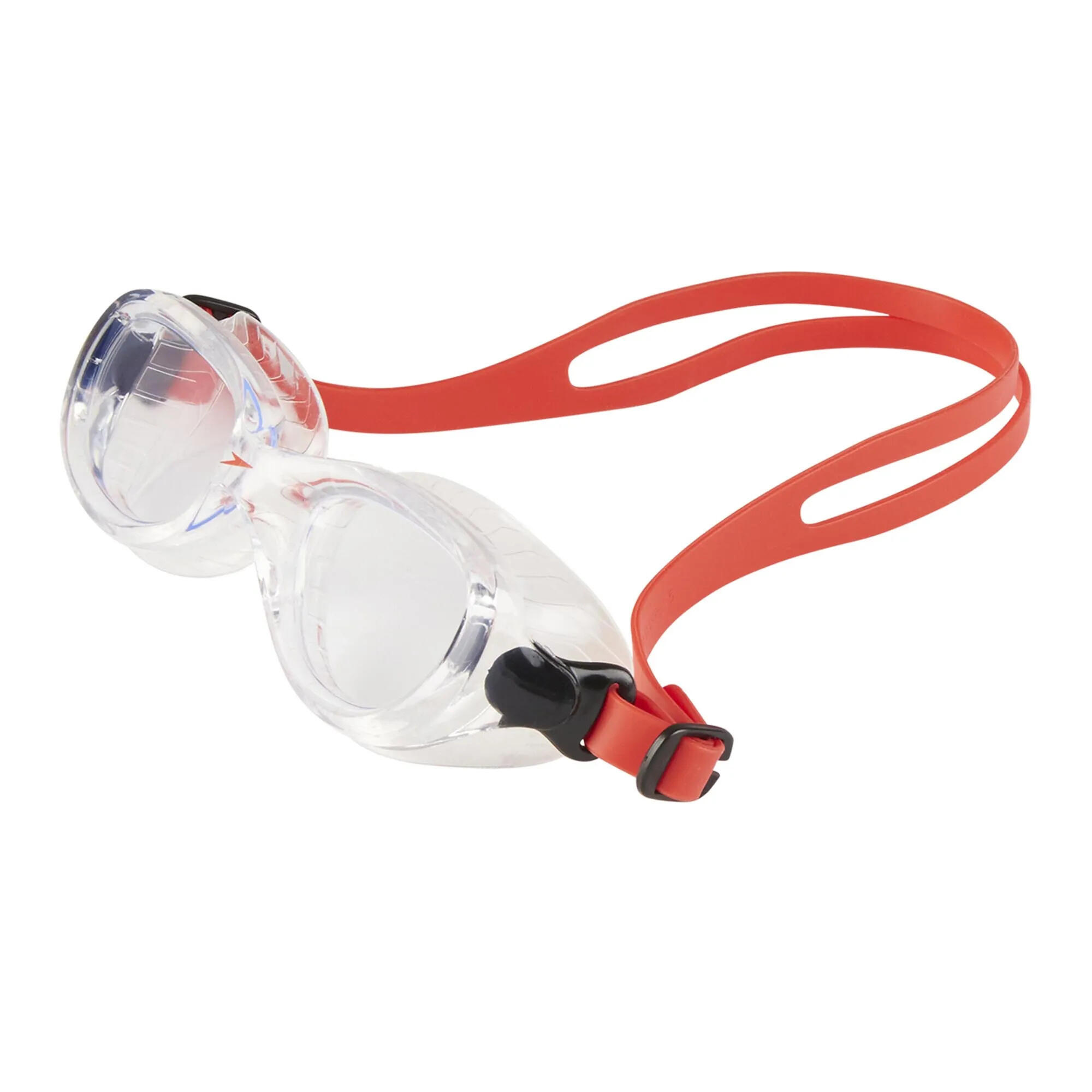 Childrens/Kids Futura Classic Swimming Goggles (Lava Red/Clear) SPEEDO ...