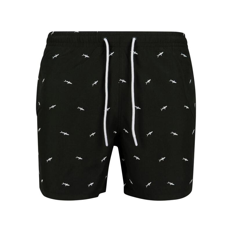 Short De Bain Motif/style Requin Homme (Noir / Blanc) URBAN CLASSICS ...