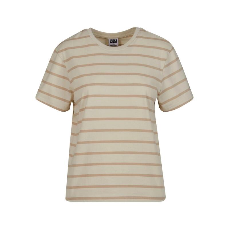 Tshirt Motif/style Rayé Femme (Beige / Sable) URBAN CLASSICS | Decathlon