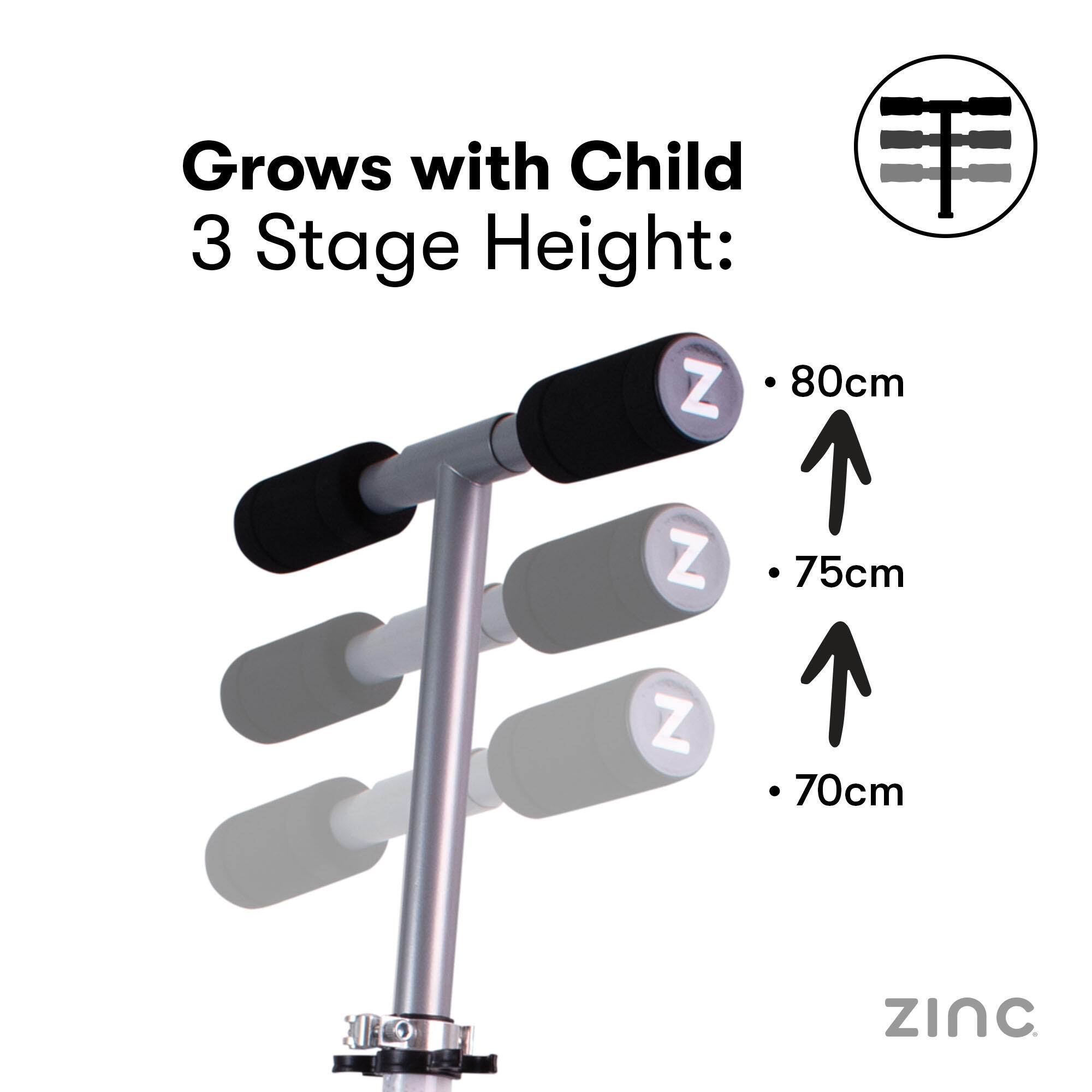 Zinc Two Wheel Folding Rider Scooter ZINC | Decathlon