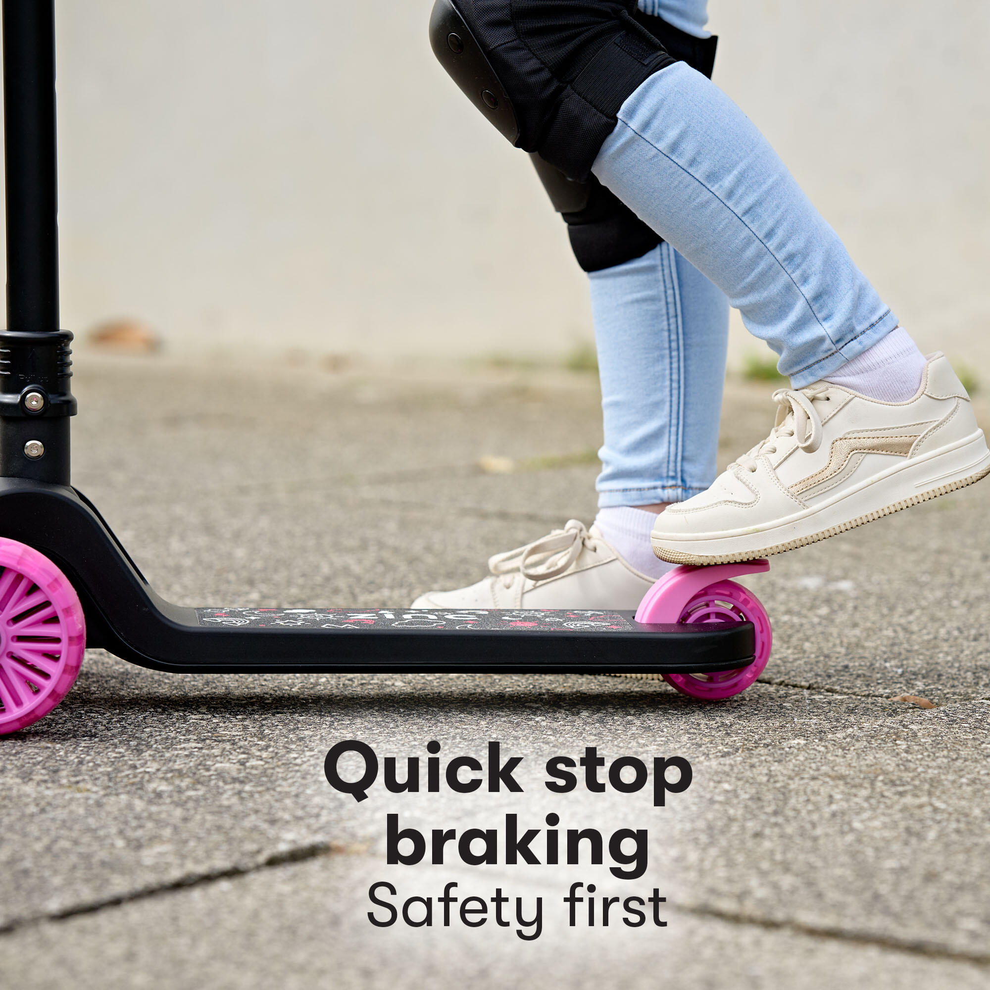Zinc Kids 3 Wheel T-motion Shine Scooter - Pink | Decathlon