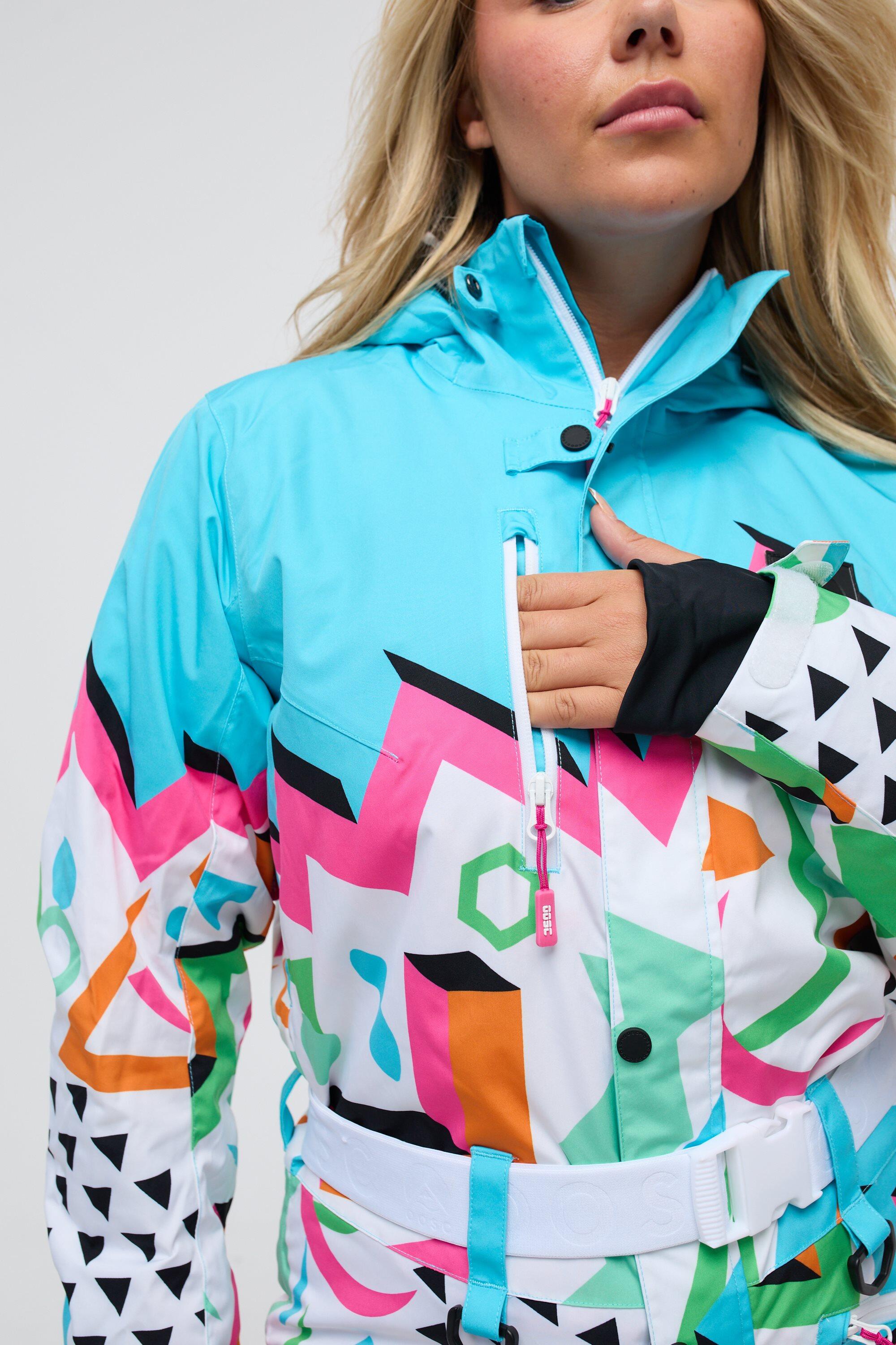 Combinaison de ski Nuts Cracker femme imperméable bleu/rose | Decathlon