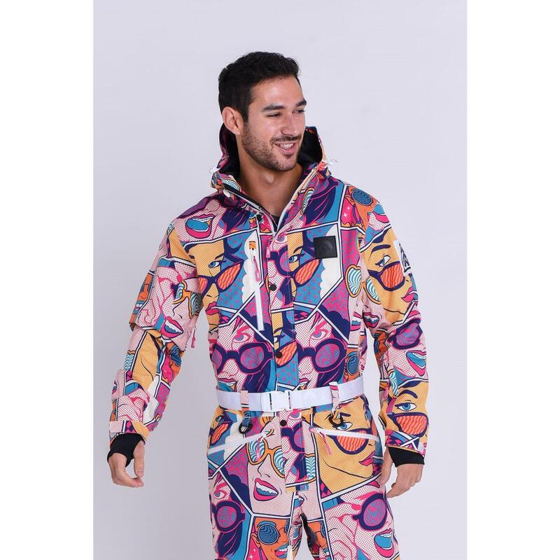 Combinaison de ski Comic Book Candy Homme imperméable 10000 mm OOSC ...