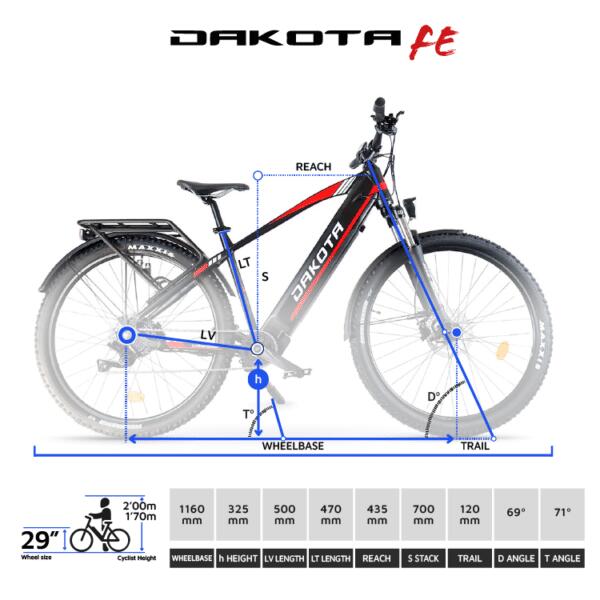 URBANBIKER Urbanbiker Dakota FE | Elektrisches Mountainbike | 140KM Actieradius | 27,5" | Decathlon