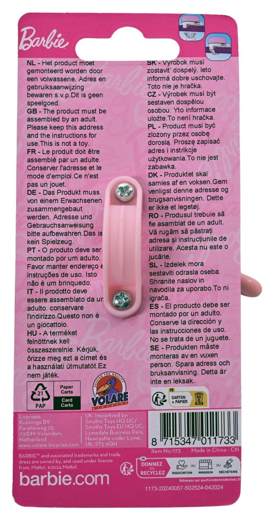 Barbie Bicycle Bell for Kids BARBIE | Decathlon
