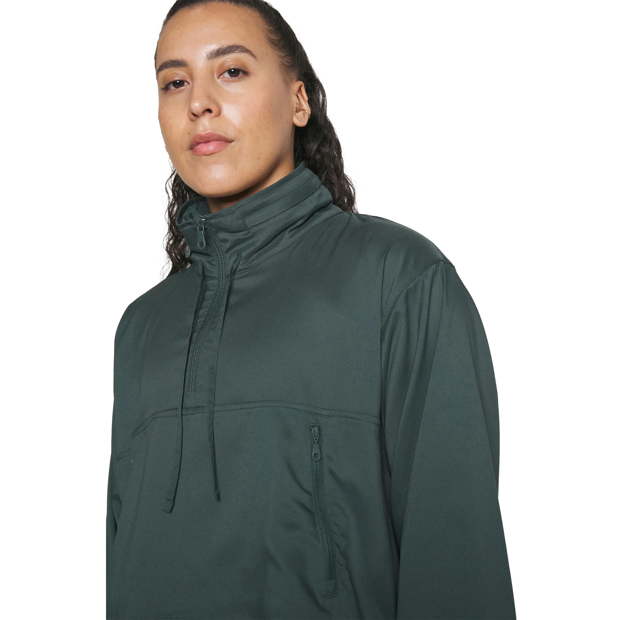Womens/Ladies Hummingbird Half Zip Windbreaker (Moss) GIRLFRIEND ...