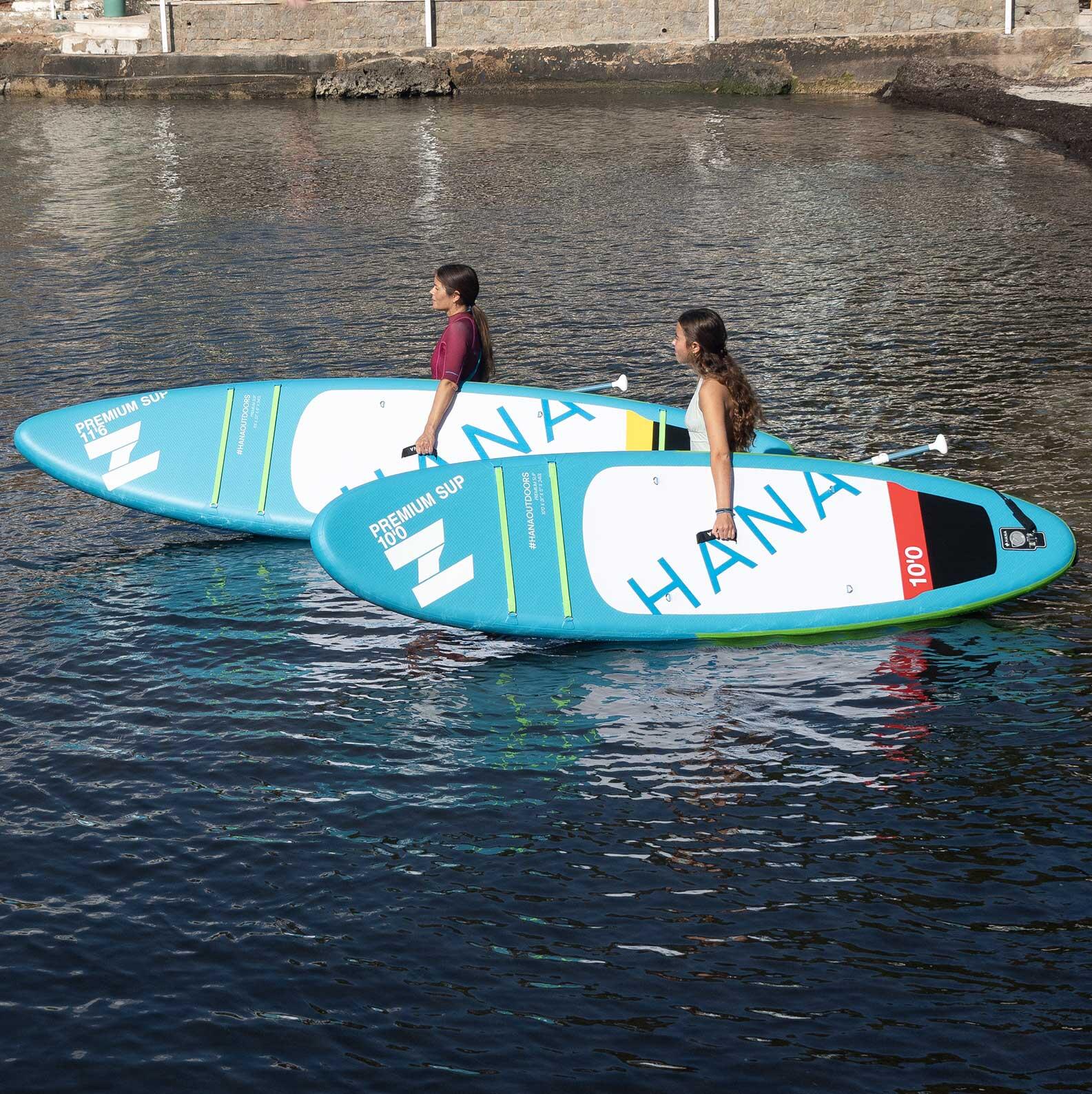 Stand-Up-Paddle-Board aufblasbar Komplettpaket 10‘6 Premium HANA ...