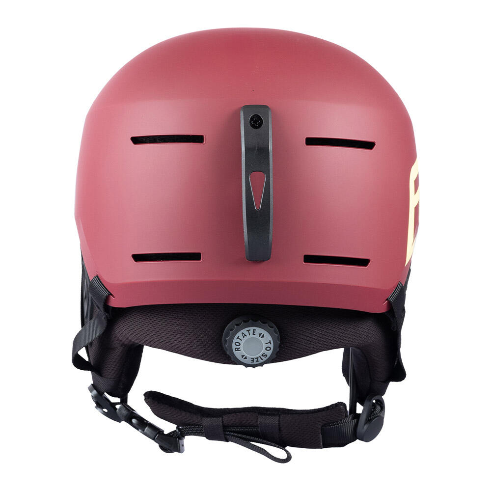 CRANK Unisex Ski Helmet - Matte Burgundy DIRTY DOG | Decathlon