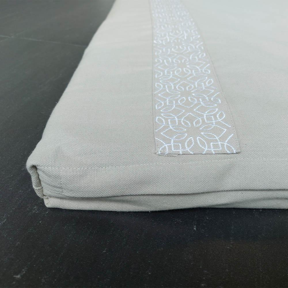 Meditatiemat Zabuton Chateau grijs | Decathlon