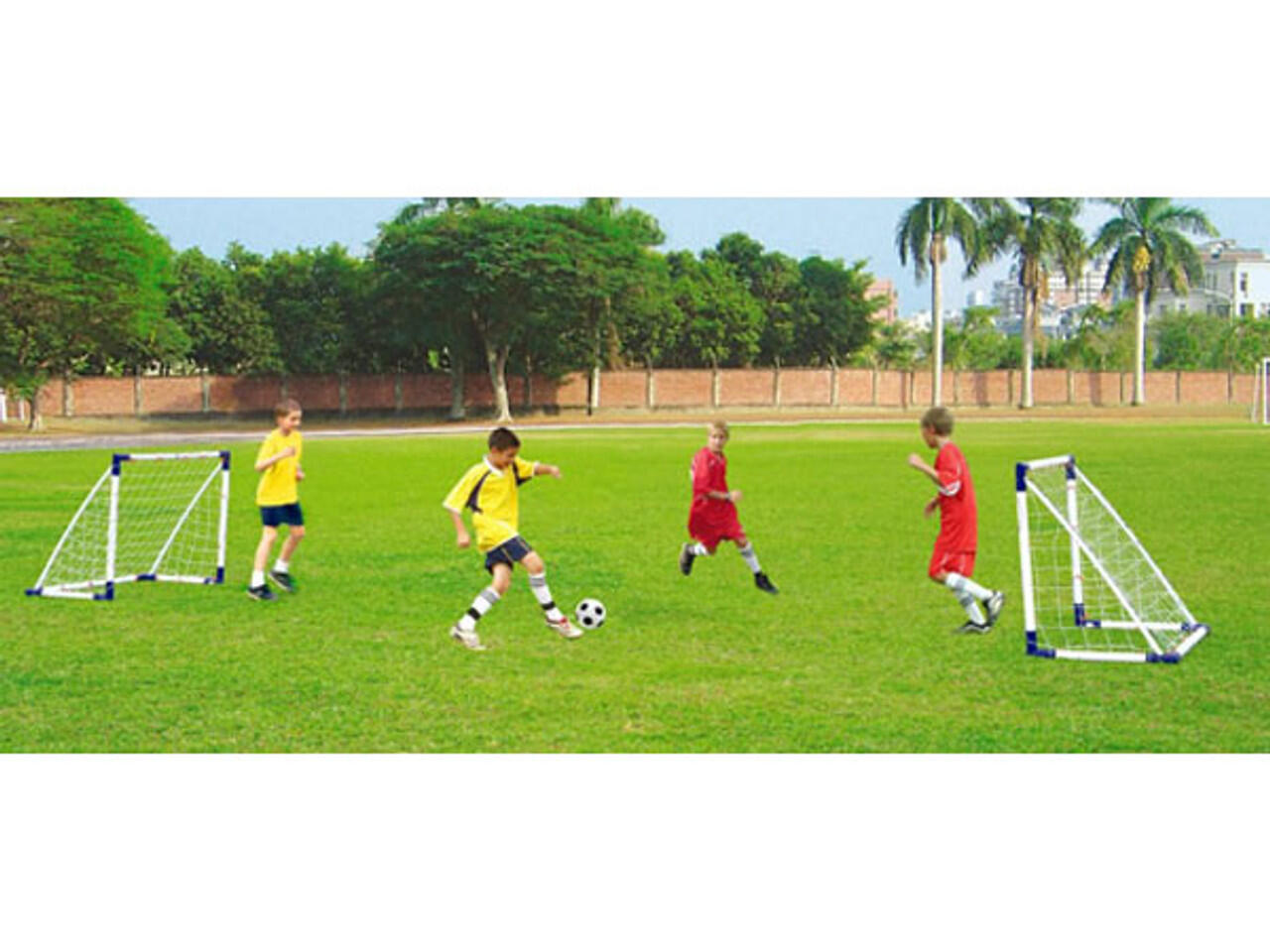 Outdoor Play - Kids Mini Football Goal Set - Red Corners OUTDOOR PLAY ...