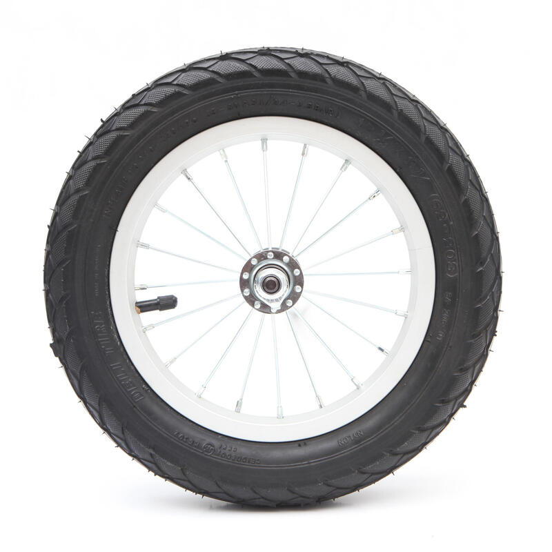 Roue en aluminium de 12 pouces avec roulement et pneu gonflé DELI TIRE ...