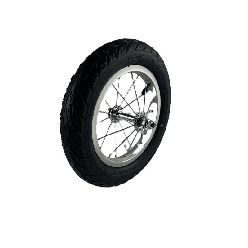 Roue en aluminium de 12 pouces avec roulement et pneu gonflé DELI TIRE ...