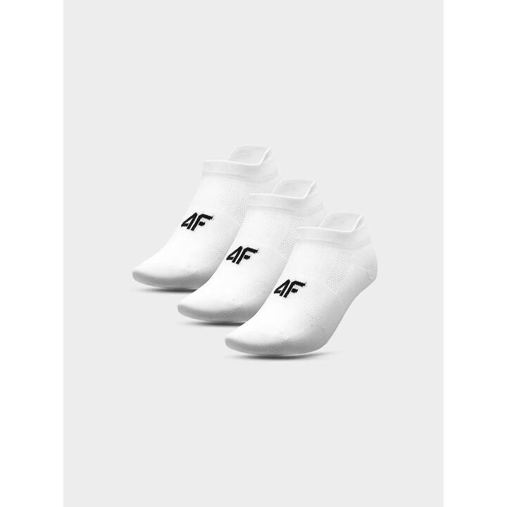 4F - Șosete 4F antrenament bărbați, 3 perechi, albe, 43-46 | Decathlon