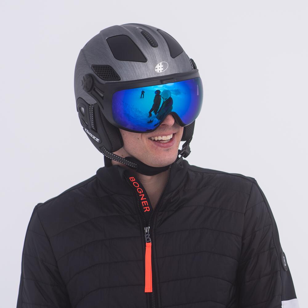 LOUNA II VENTURY VISOR HELMET METAL ANTHRACITE DIEZZ | Decathlon