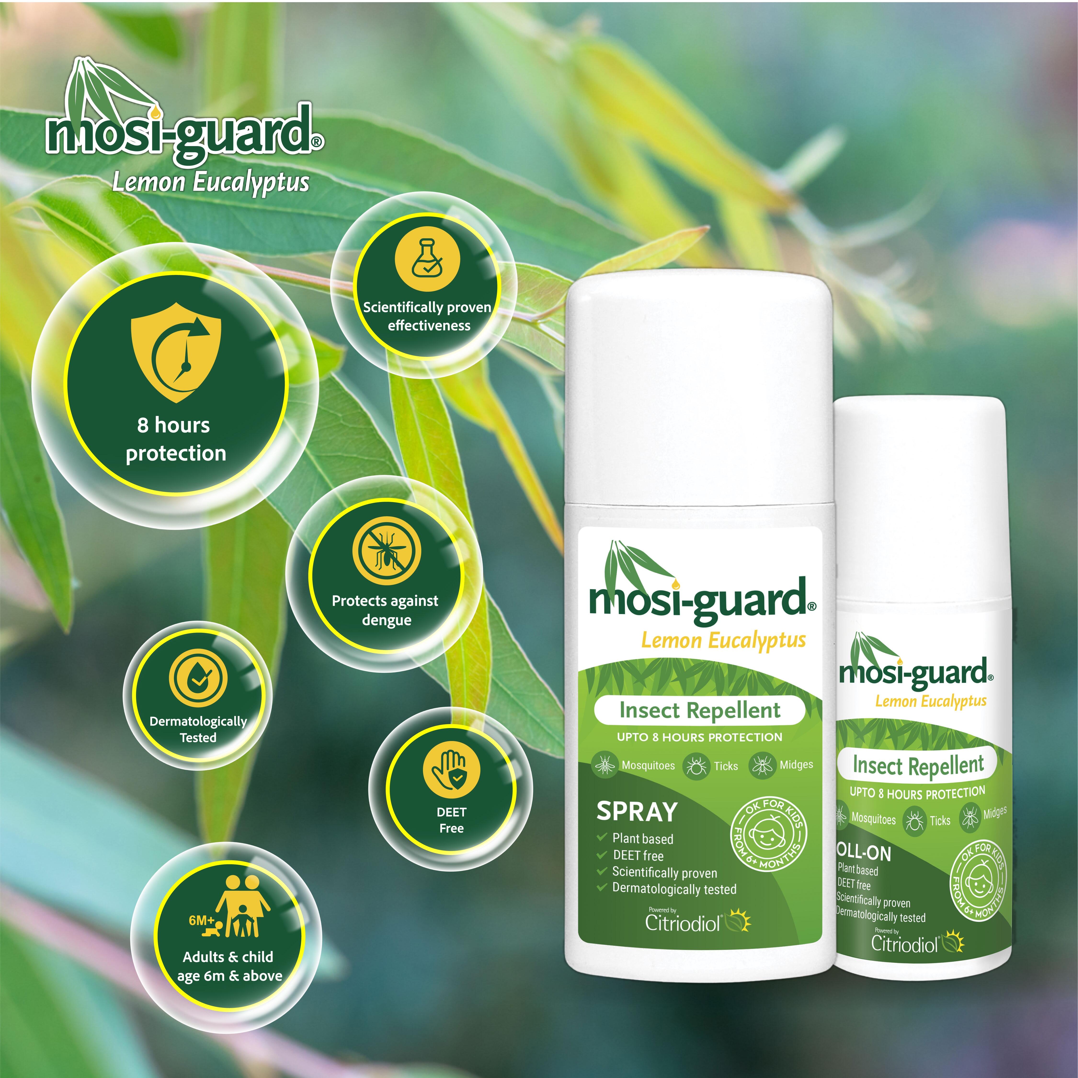 mosi guard Lemon Eucalyptus Insect Repellent Roll On 50ml