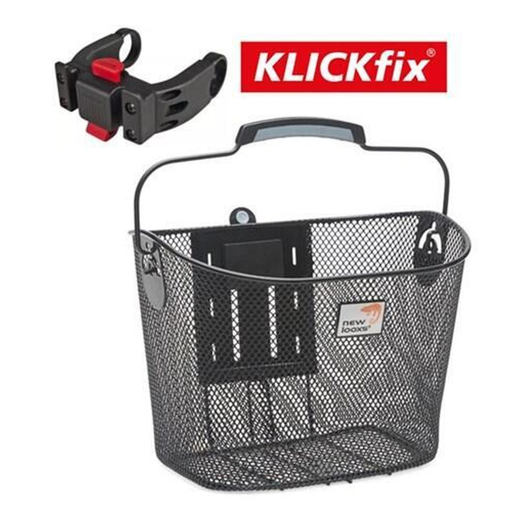 Panier de Guidon Toscane Noir NewLooxs avec Support Klickfix pour E ...