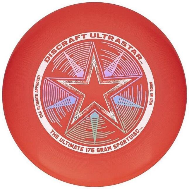 Disque de lancer Sport Ultimate - Discraft - Ultrastar Bright Rouge 175 ...