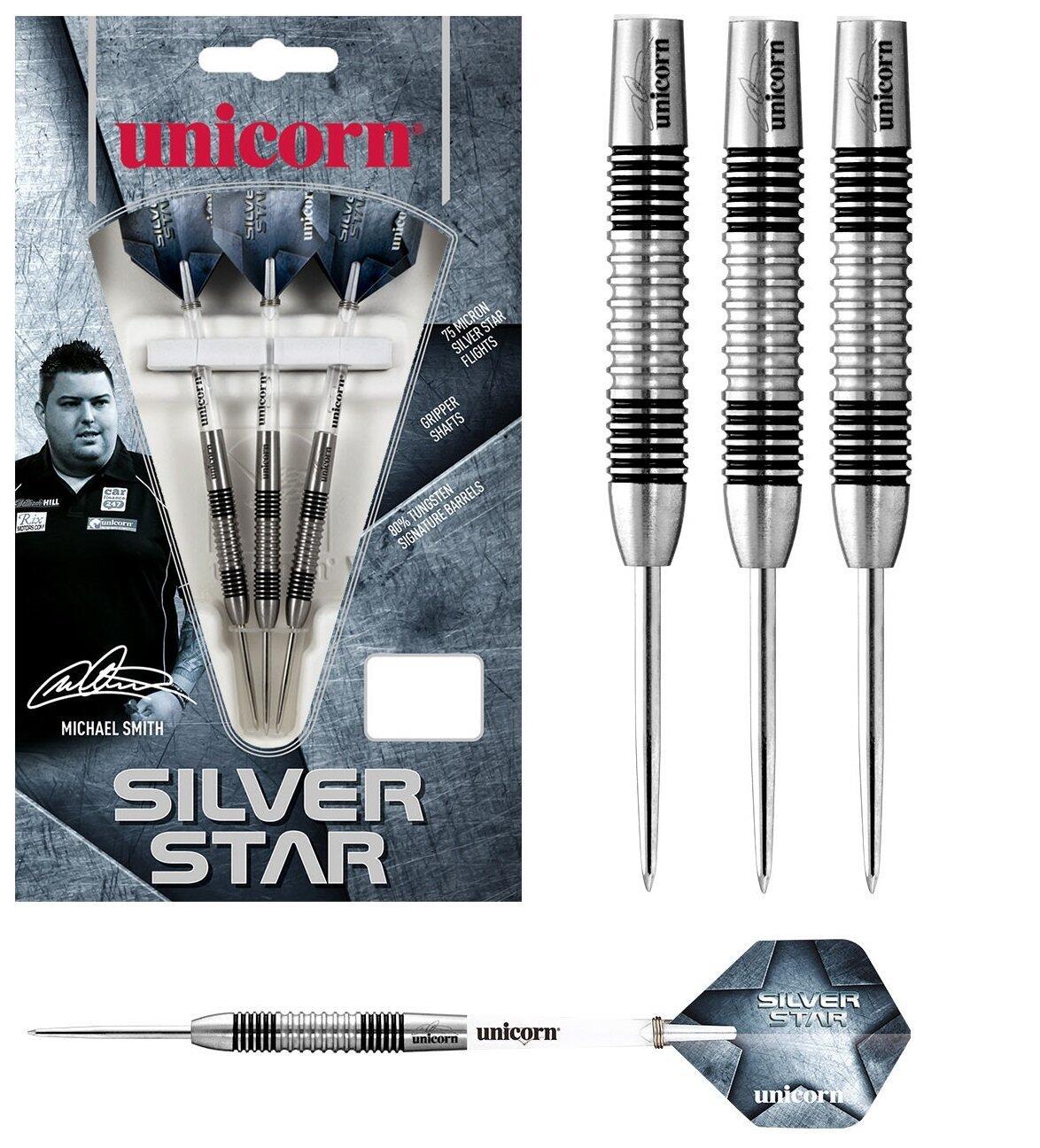 Unicorn Silver Star Michael Smith Steel Darts 26g | Decathlon