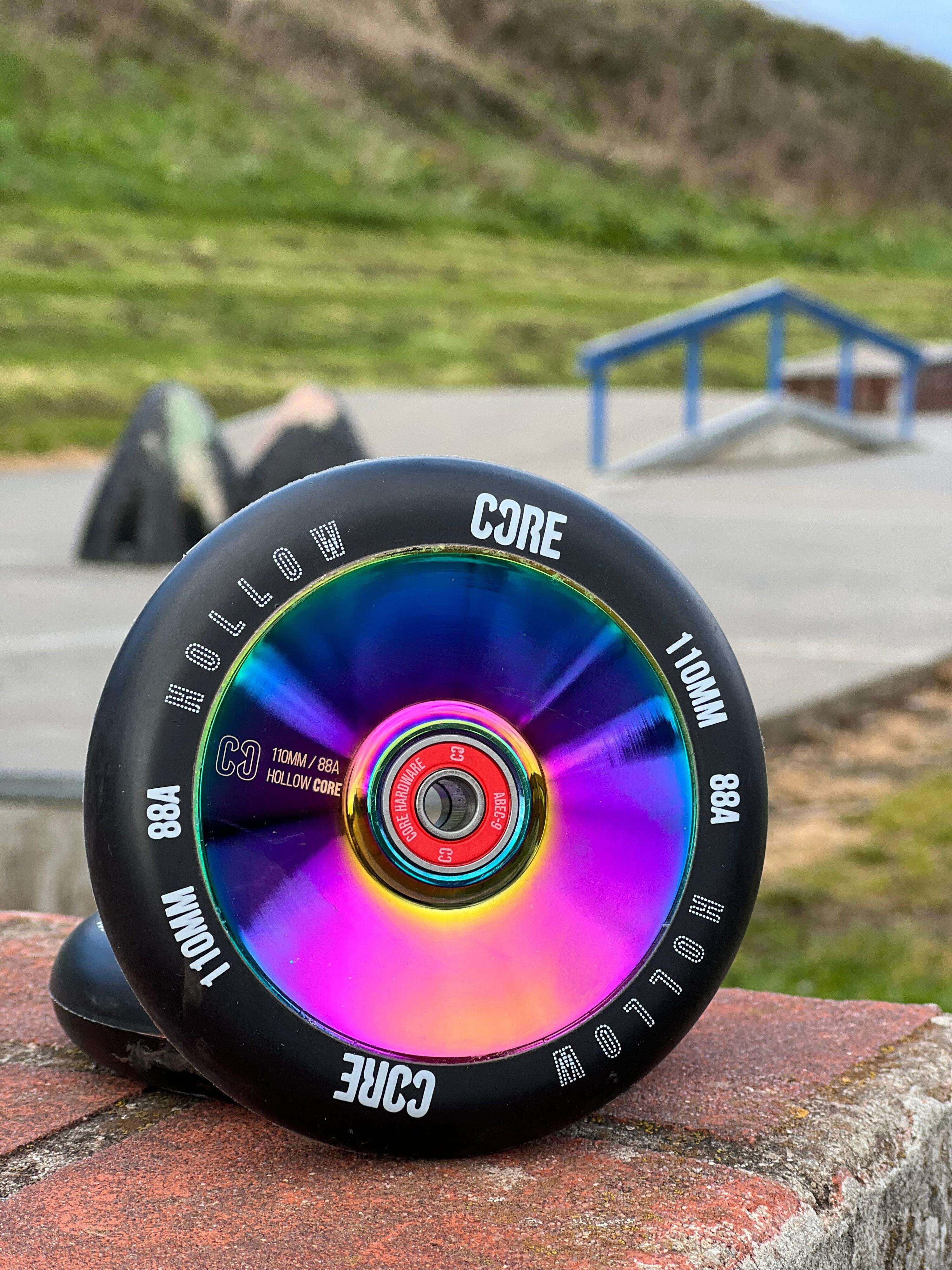 CORE Hollow Stunt Scooter Wheel V2 110mm - NeoChrome CORE | Decathlon