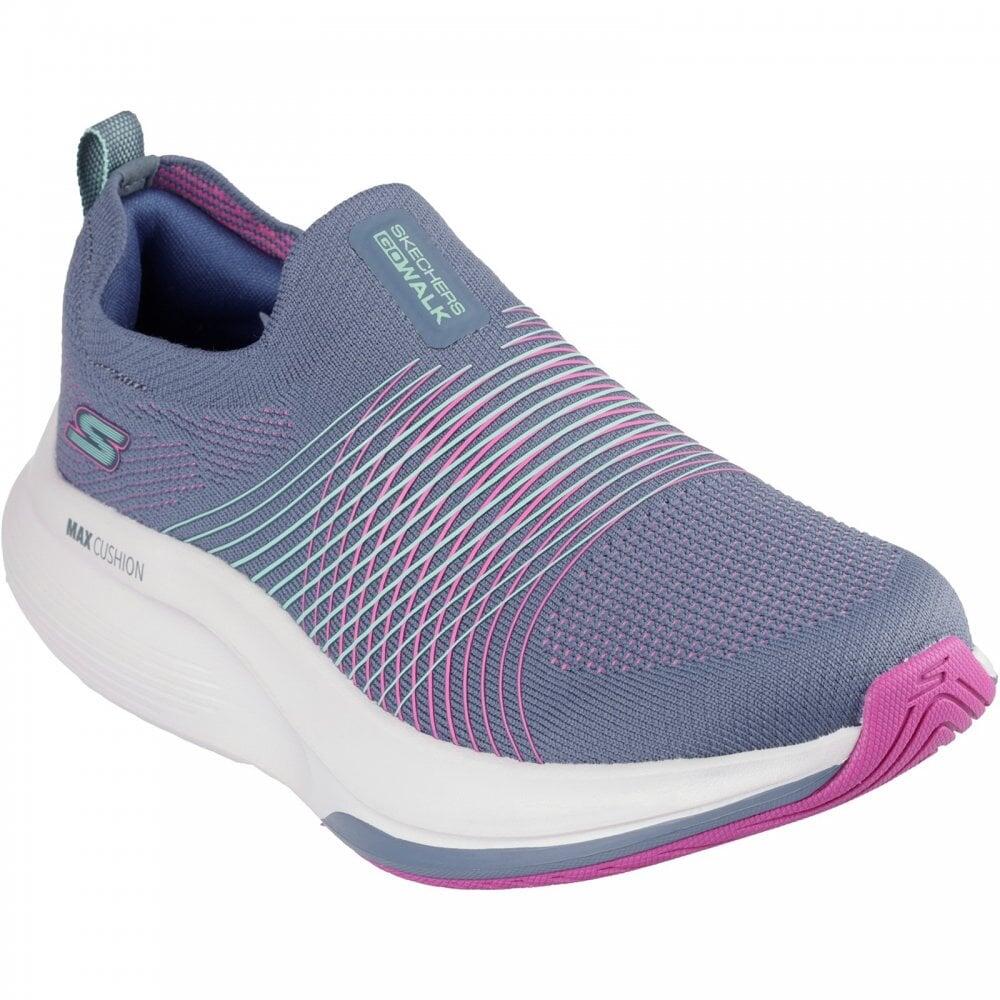 Skechers GO WALK Max Walker Sally Textile Women's Charcoal/Purple ...