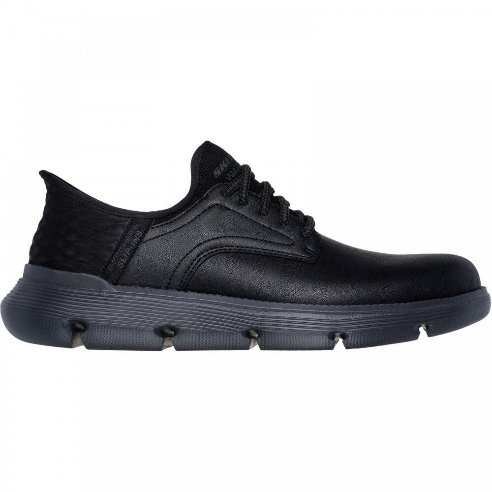 Mens Leisure Shoes Low Top Lace Up 205278/bbk Garza - Carlyn SKECHERS | Decathlon