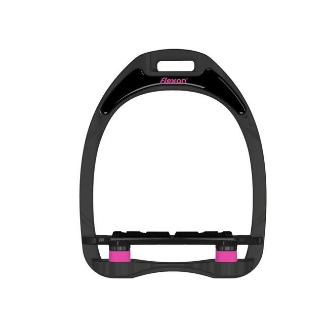 Étriers aluminium Plat Grip Noir/Noir/Rose Flex-On FLEX-ON | Decathlon