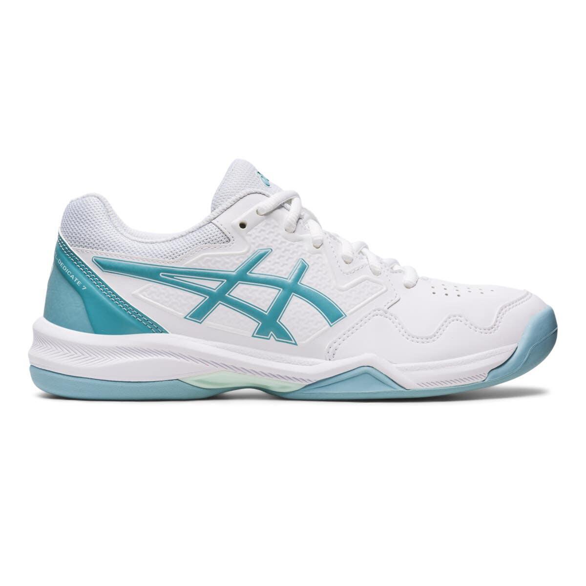 Chaussures Femme Asics Gel dedicate 7 Indoor 1042a166 103 Blanc Et Bleu ASICS Decathlon