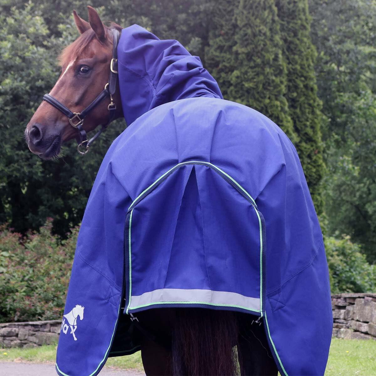Lightweight 100g horse turnout rug with combo neck | Decathlon