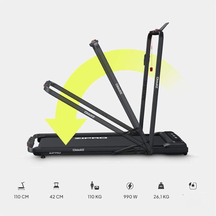 Bieżnia elektryczna ZIPRO Newlite składana pod łóżko ZIPRO | Decathlon