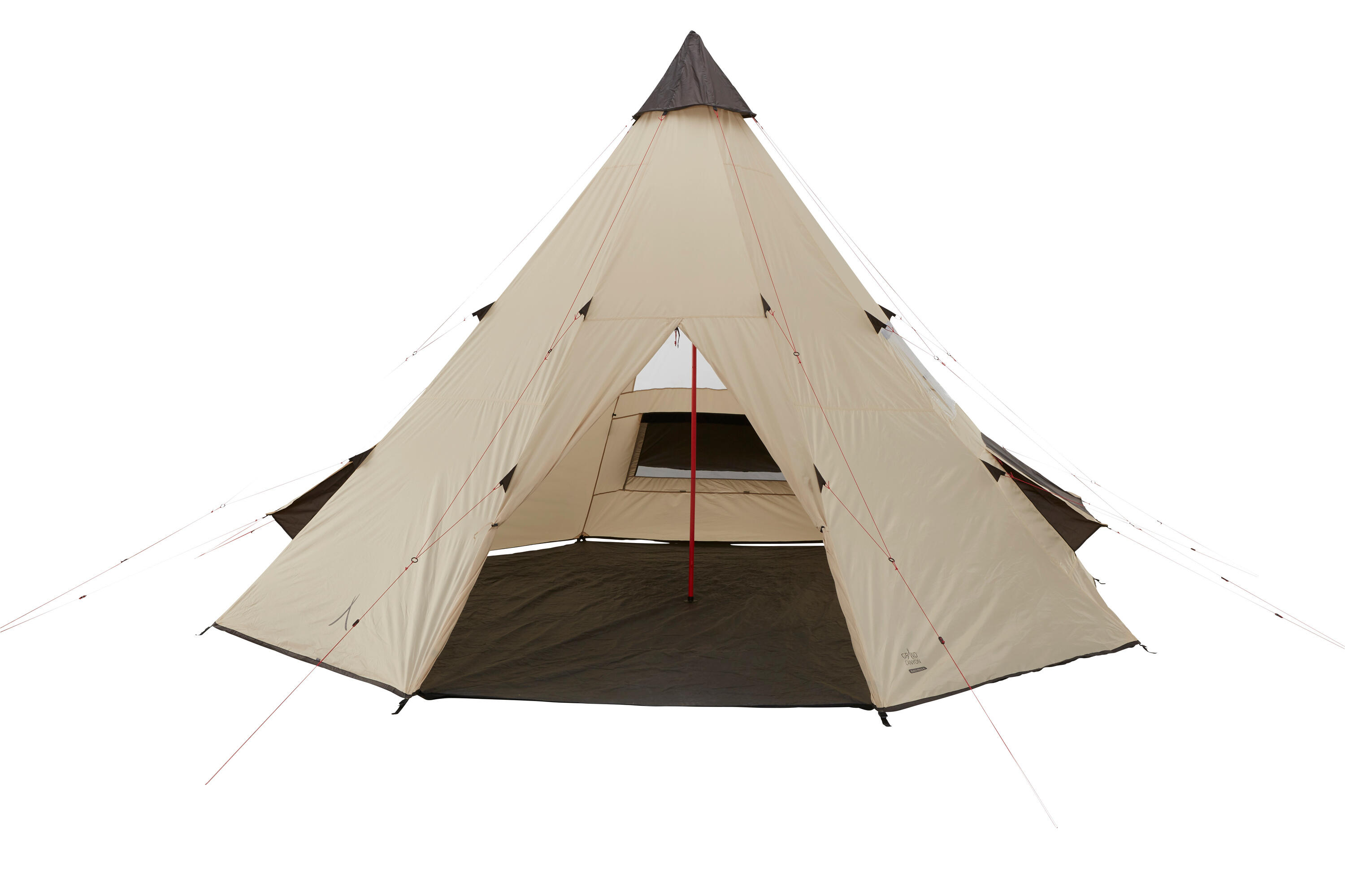 Black Falls 8-persoons tipi tent Familie groepstent | Decathlon
