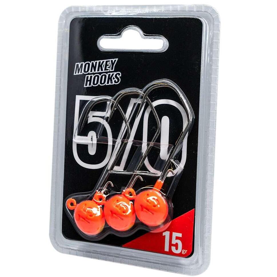 Bleikopf Monkey Hook - Size 5/0 - Orange - Yellow 24g MONKEY LURES | Decathlon