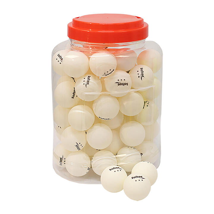 Jar 60 míčků Softee 40 mm pro stolní tenis SOFTEE - Decathlon