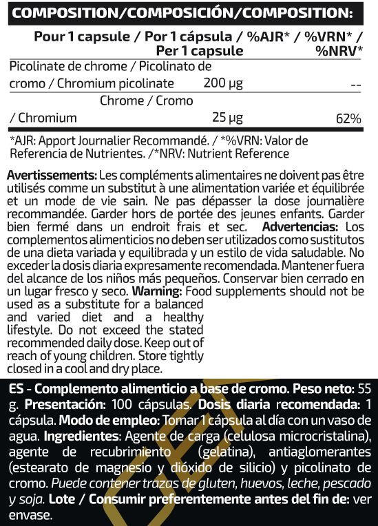 Picolinato di cromo - 100 capsule IO.Genix BIOGENIX | Decathlon