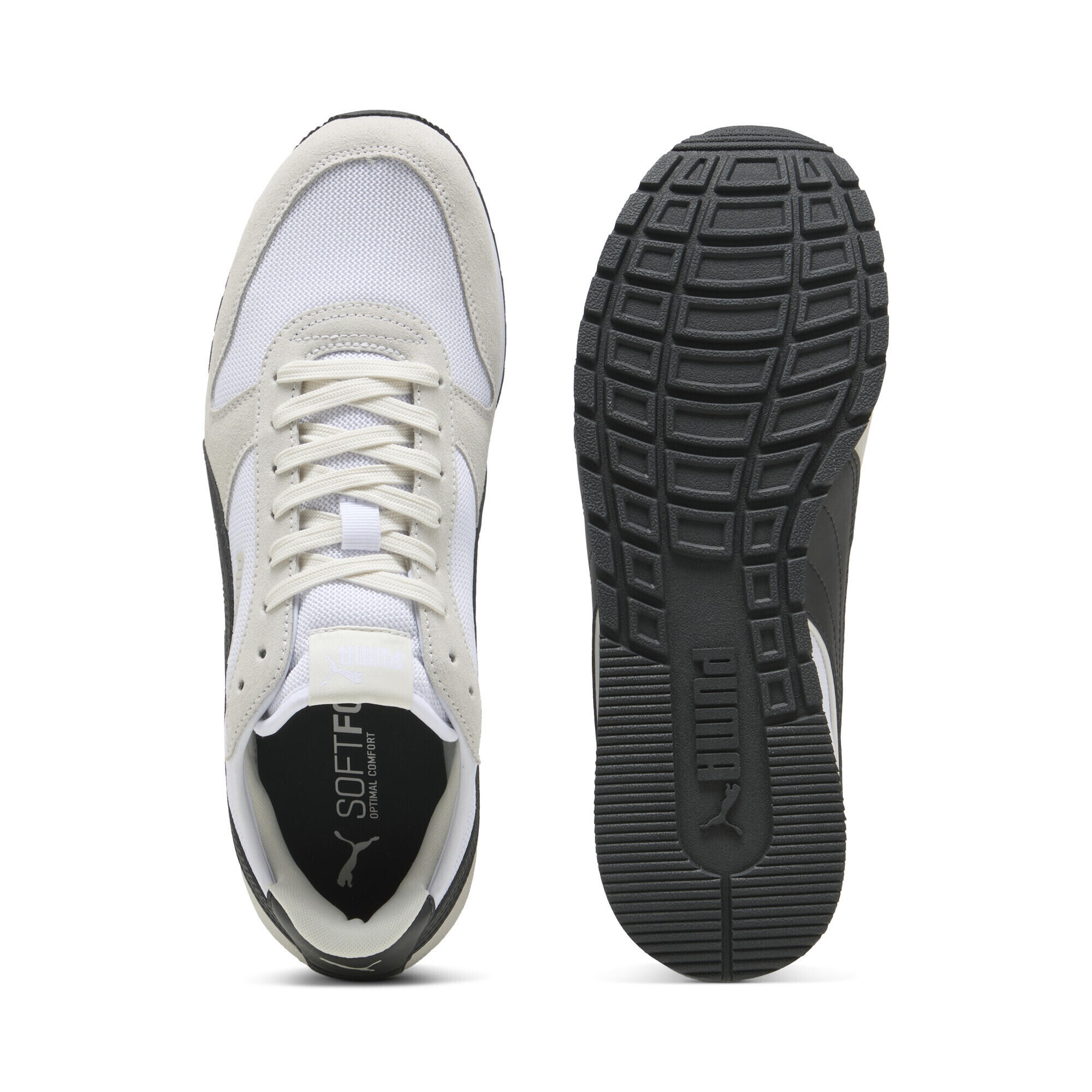 ST MILER sneakers, uniseks PUMA White Black Vapor Gray PUMA | Decathlon