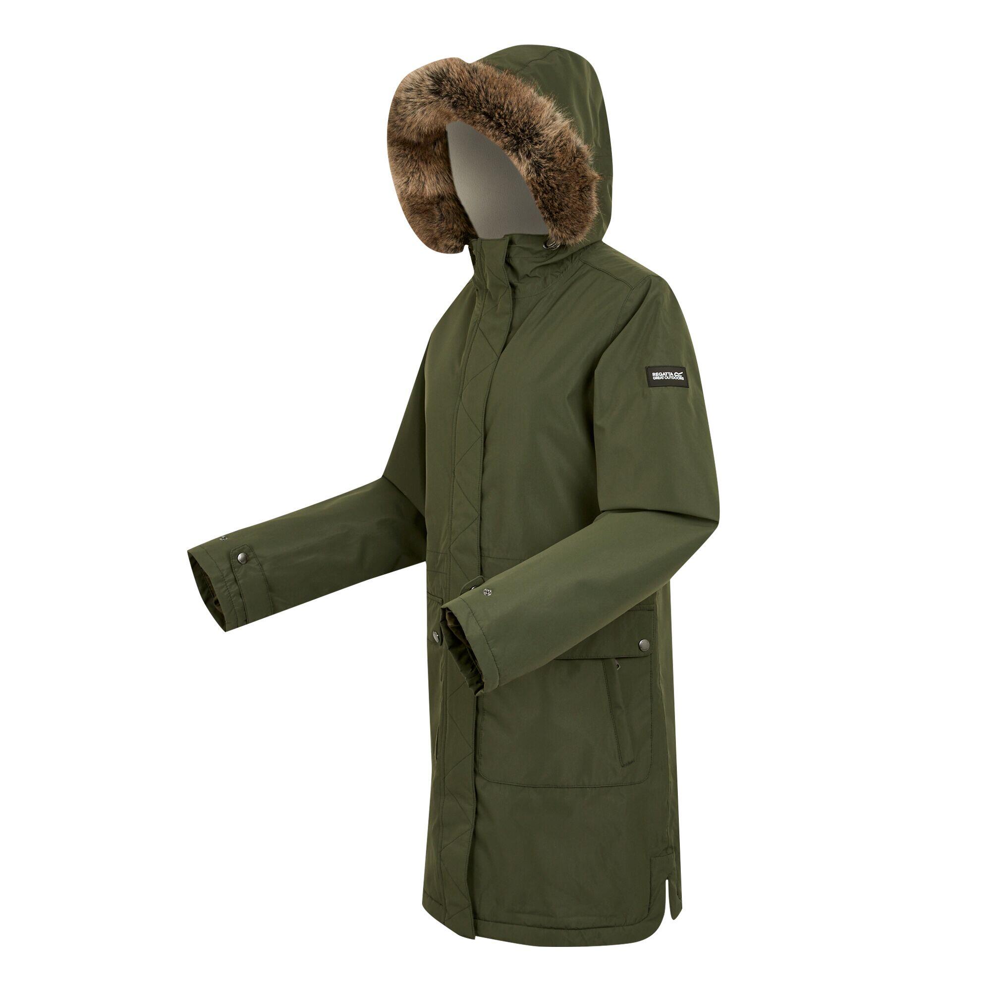 Womens/Ladies Sabinka II Parka (Dark Khaki) REGATTA | Decathlon