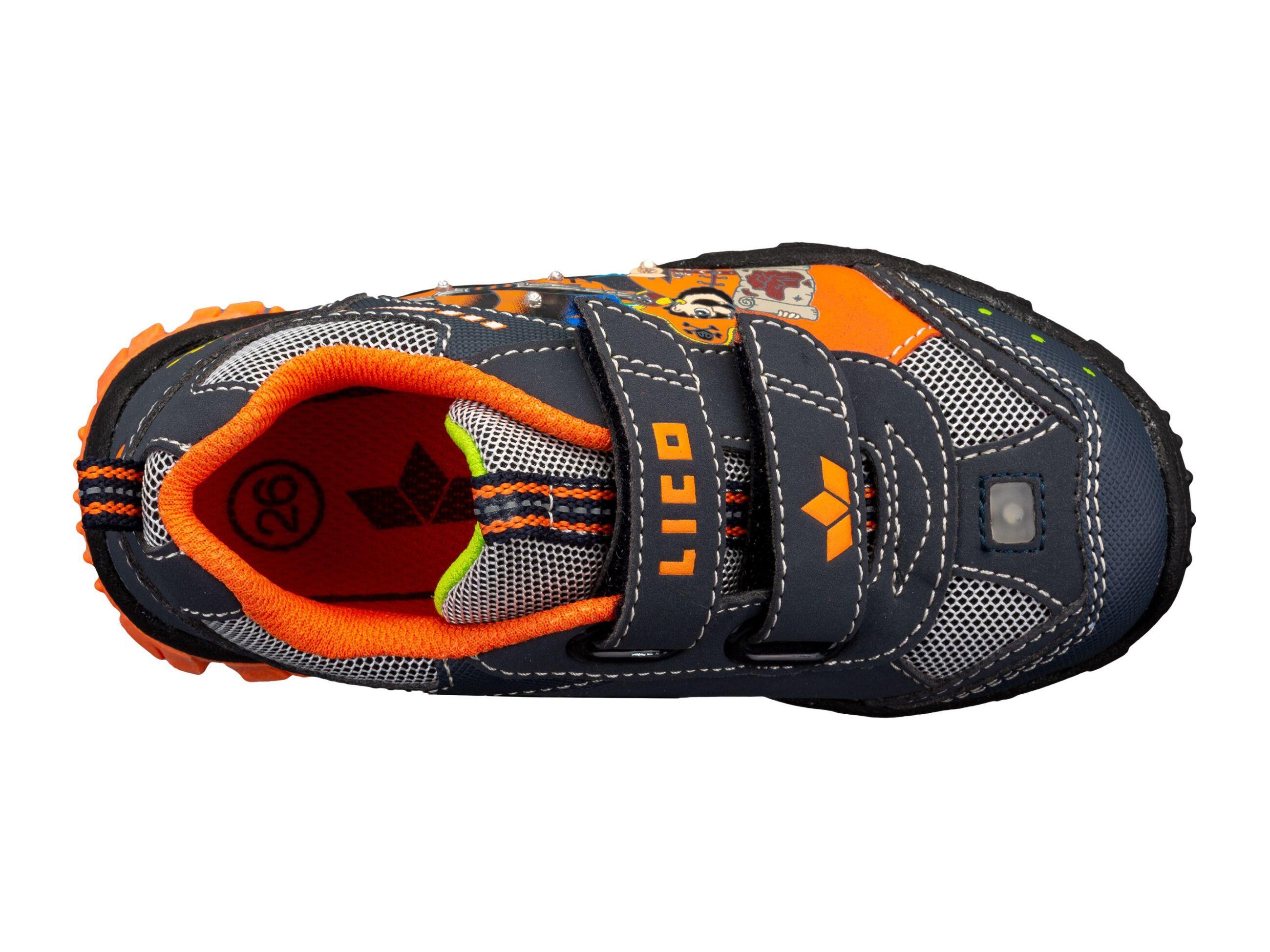 LICO Pirate V Blinky Boys' Velcro Synthetic Light-Up Trainers LICO ...