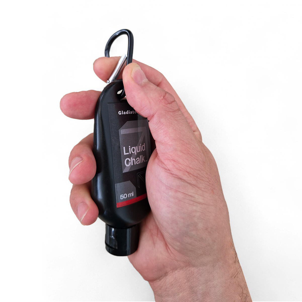GladiatorFit Liquid Chalk 50 ml with Carabiner — Dust-Free, Quick-Dry ...