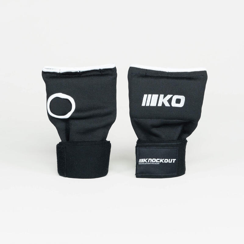 KNOCKOUT - Bandaje Box Knockout Burete Senior XXL / Negru/Alb | Decathlon