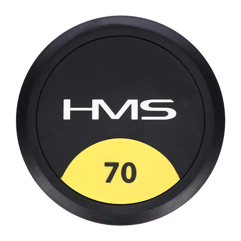 Haltère rond avec revêtement en caoutchouc HMS HG PRO HMS | Decathlon