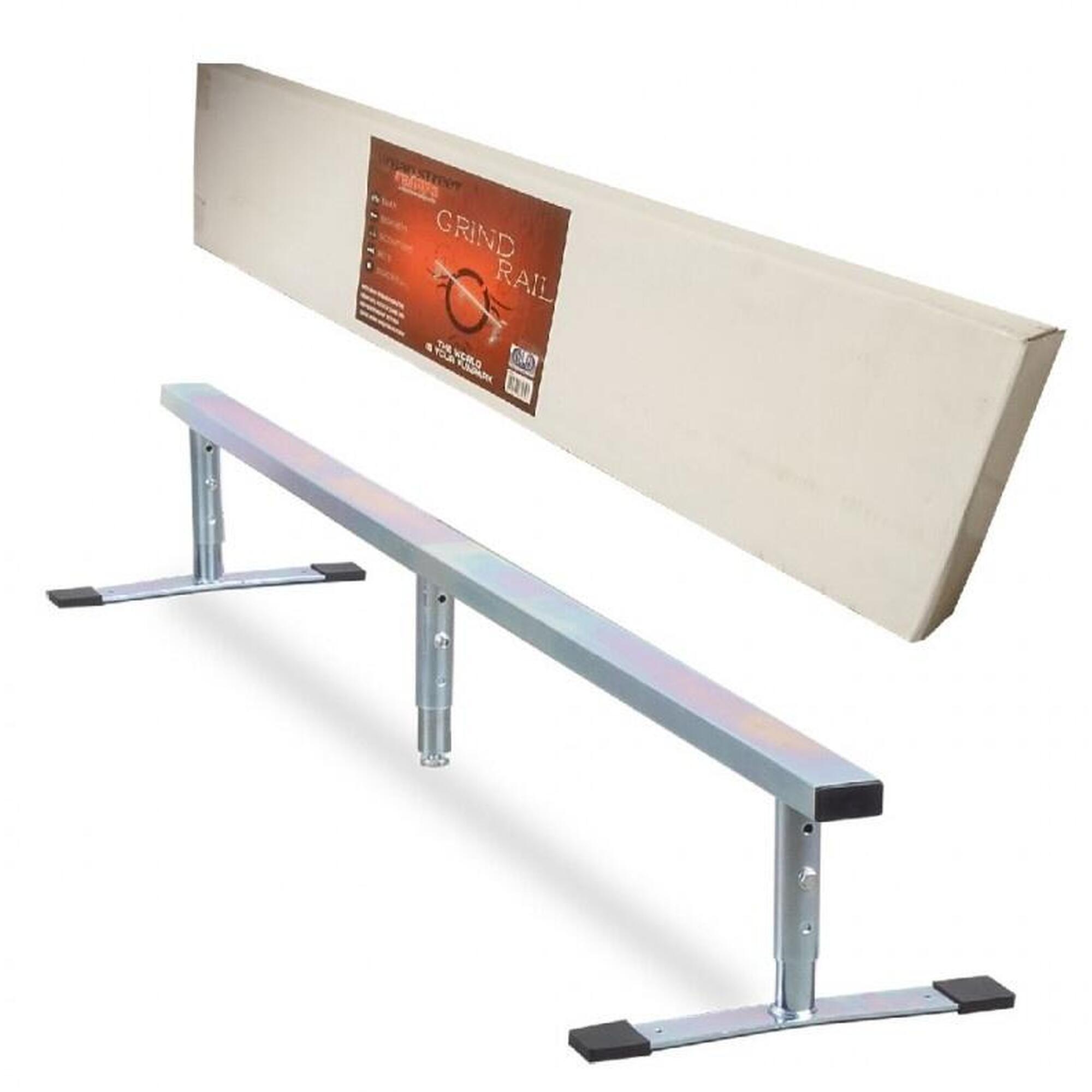 Urban Street Ramps flatbar gravel rail 185 cm silver URBAN STREET RAMPS ...